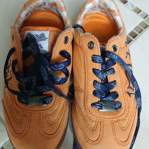 Von Dutch | Shoes | Von Dutch Kids Sneakers In Orange And Navy | Poshmark